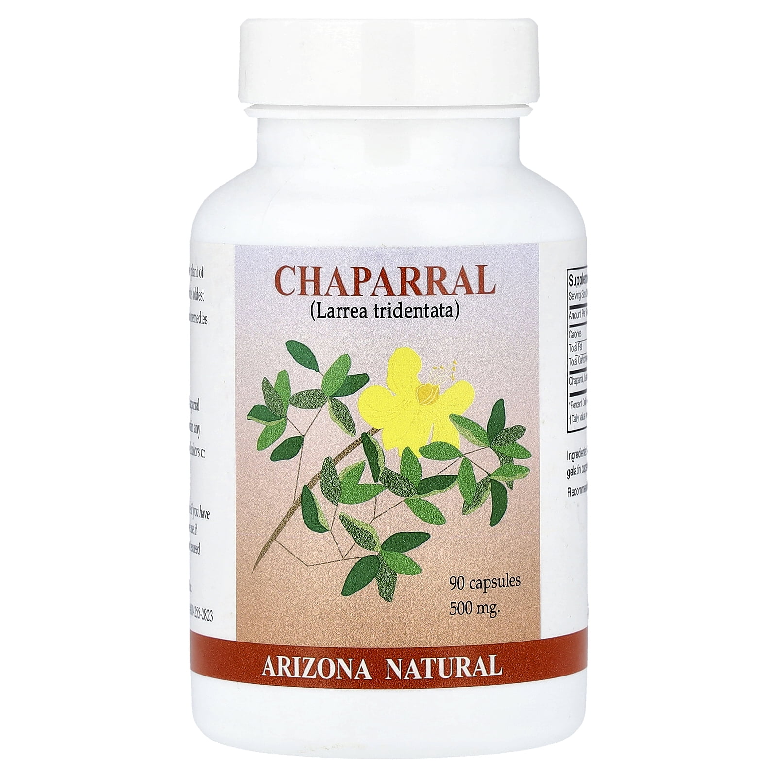 Arizona Natural Chaparral, 90 Capsules (500 mg per Capsule) - Walmart.com