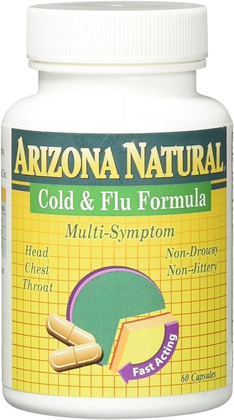 Arizona Natural Cold & Flu Formula Capsules, 60 Ea, 2 Pack - Walmart.com