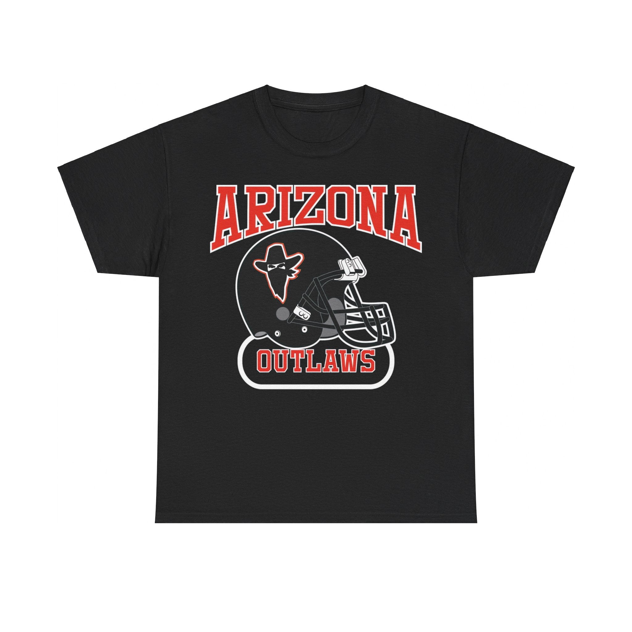 Arizona Outlaws Helmet Logo Football Team T-shirt (Black, 5XL ...
