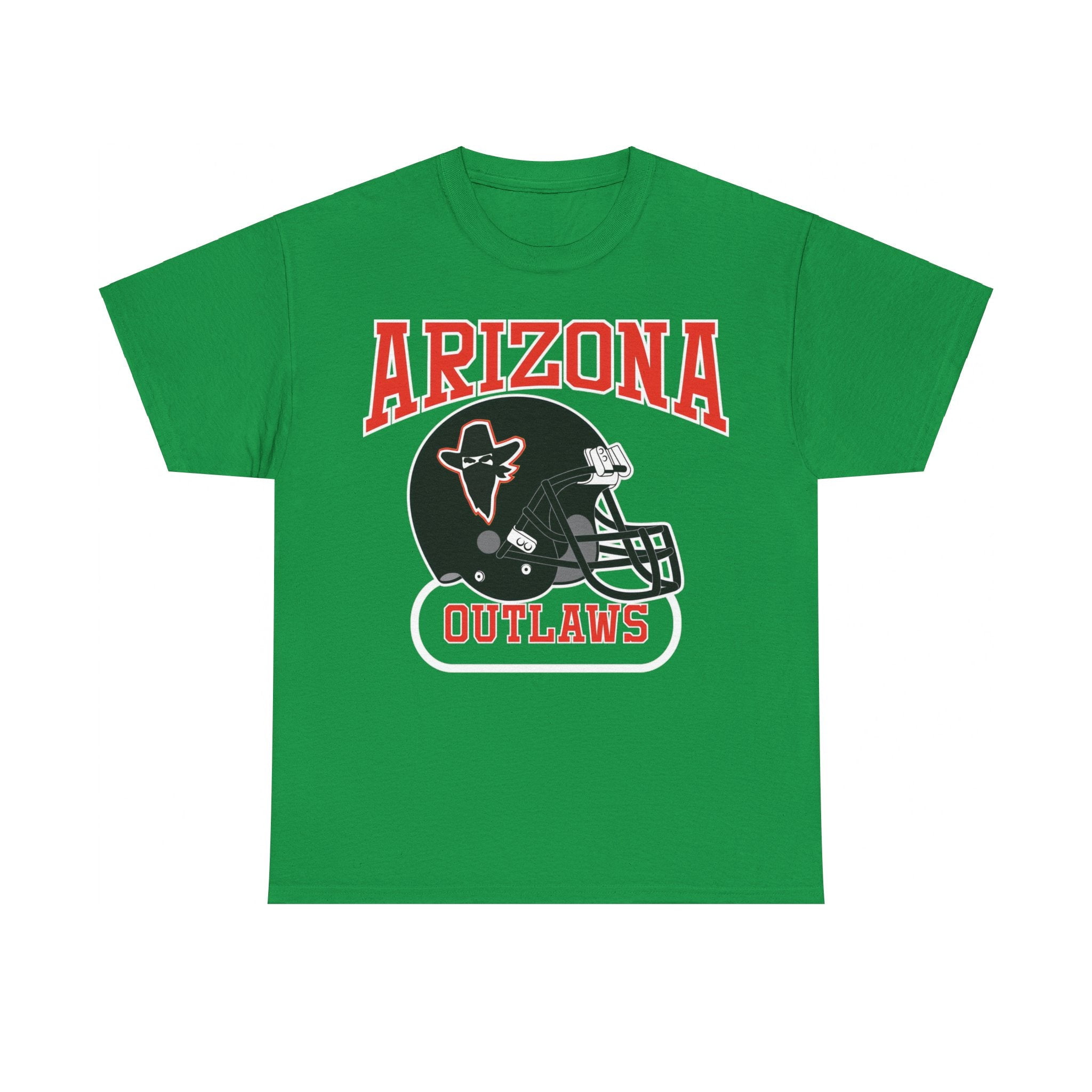 Arizona Outlaws Helmet Logo Football Team T-shirt (IrishGreen, M ...