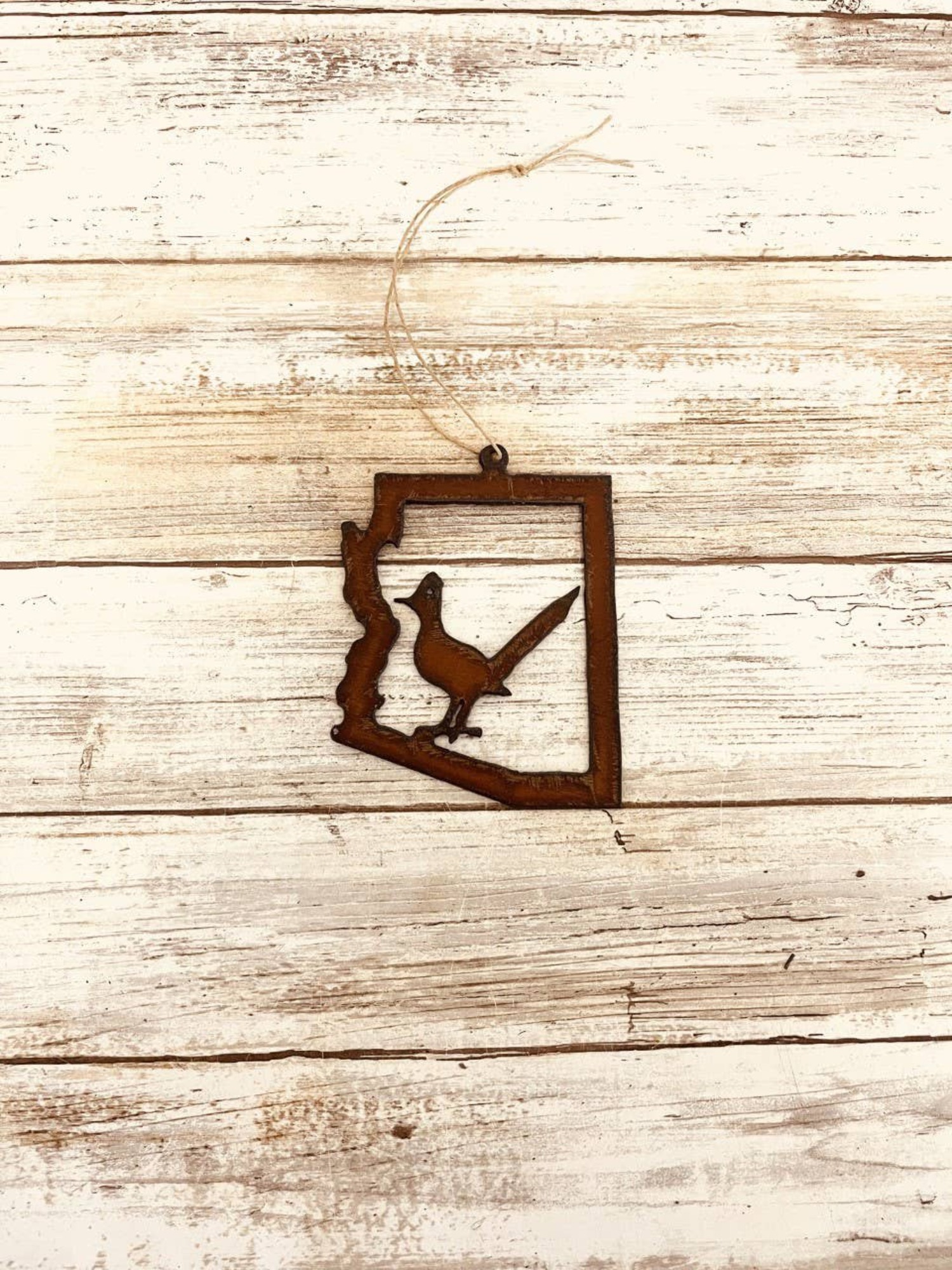 Arizona Outline Ornament with Roadrunner cutout - Walmart.com