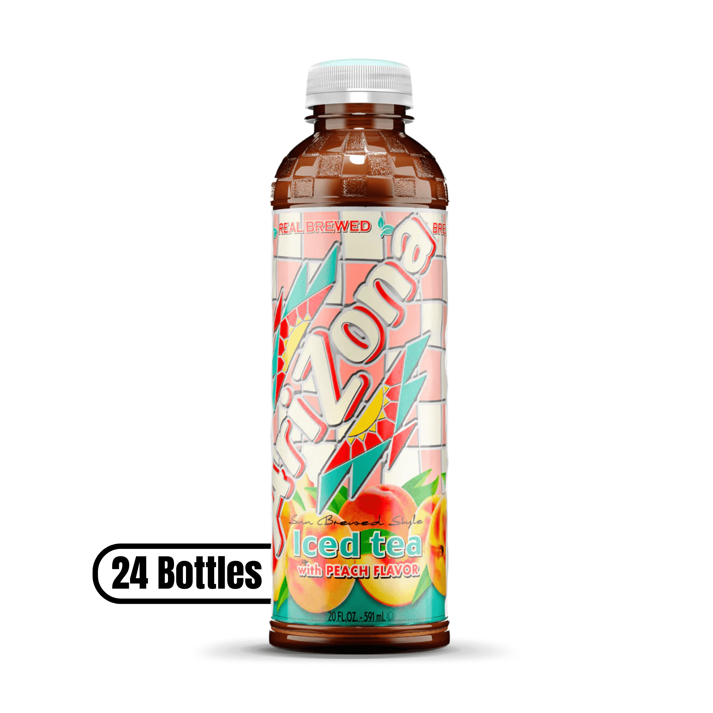 Arizona Peach Tea, 20 oz Bottle, 24 Pack - Walmart.com