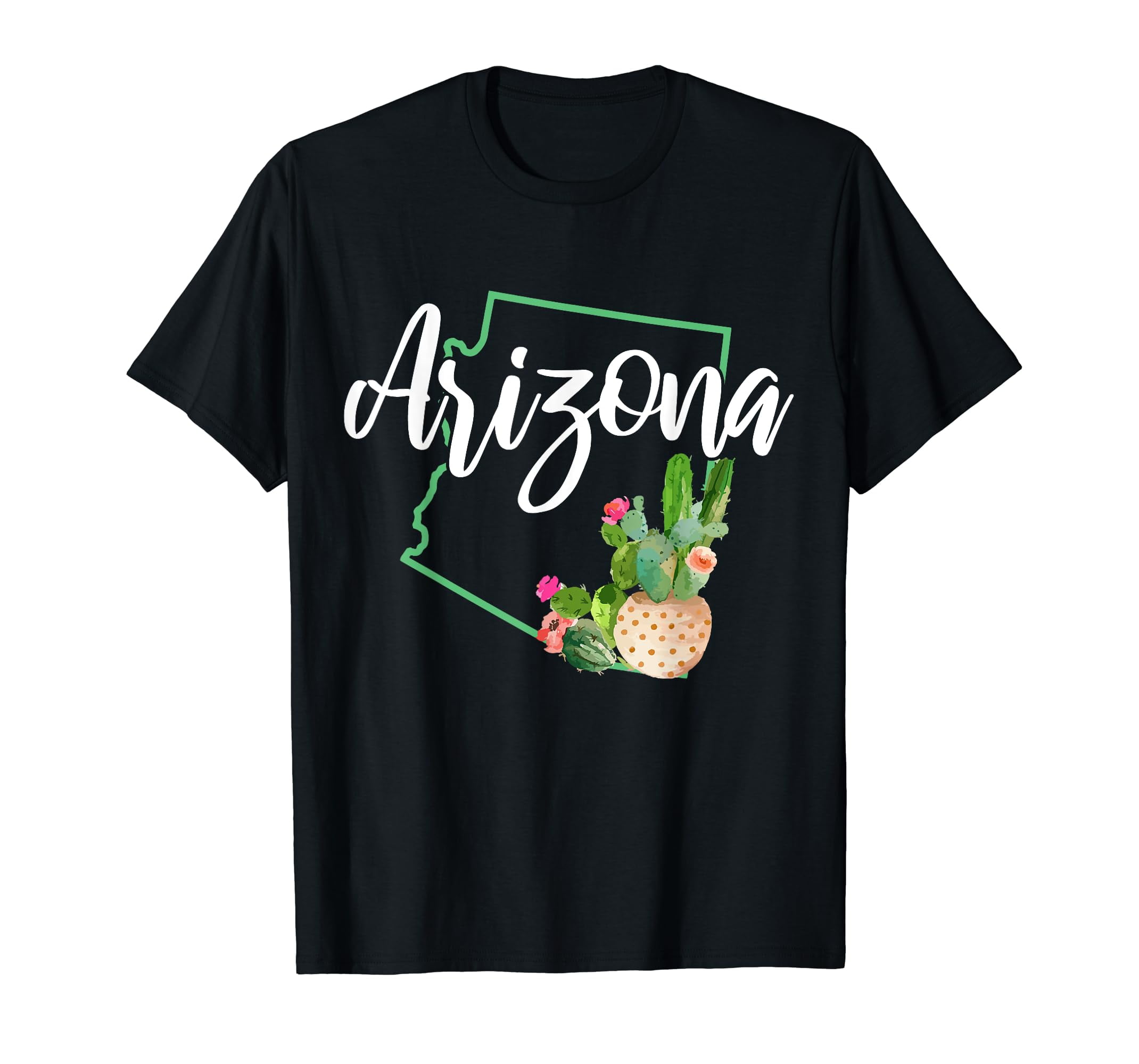 Arizona Pride State Map Cactus Vintage Arizona T-Shirt - Walmart.com