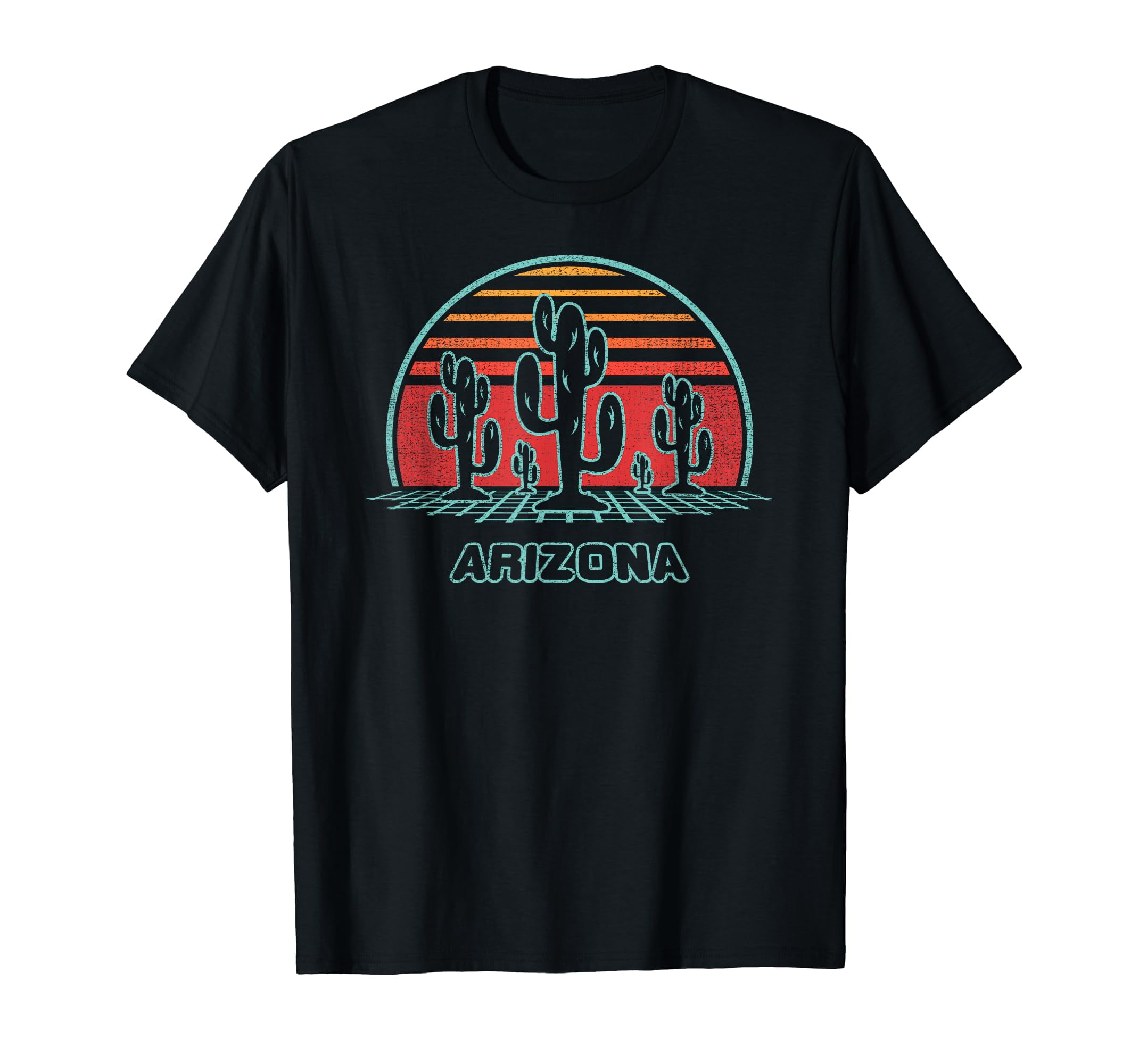 Arizona Retro Desert Sunset 80s Style T-Shirt - Walmart.com
