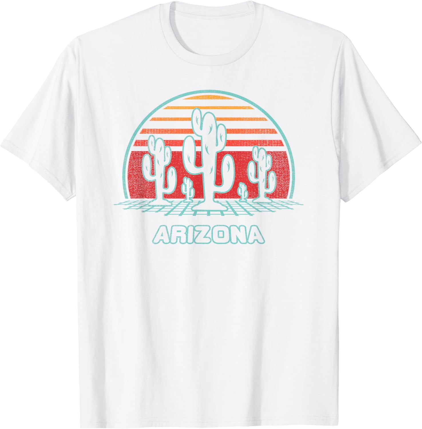 Arizona Retro Desert Sunset 80s Style T-Shirt - Walmart.com