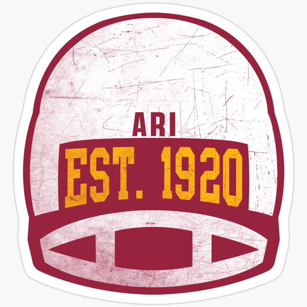Arizona Retro Throwback Football Helmet Sticker Phone Decal Water ...