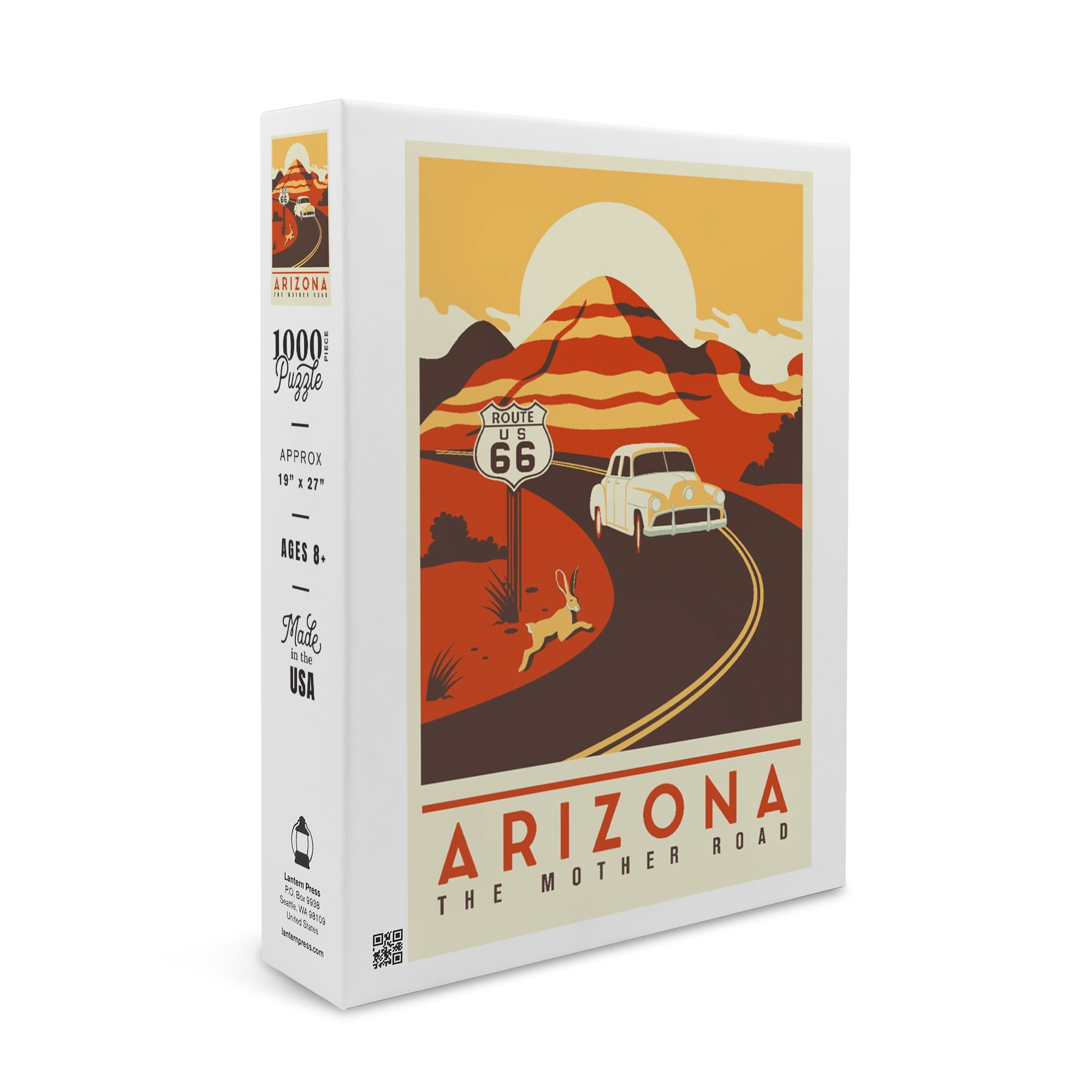 Arizona, Route 66, Mother Road, Simplified (1000 Piece Puzzle, Size ...