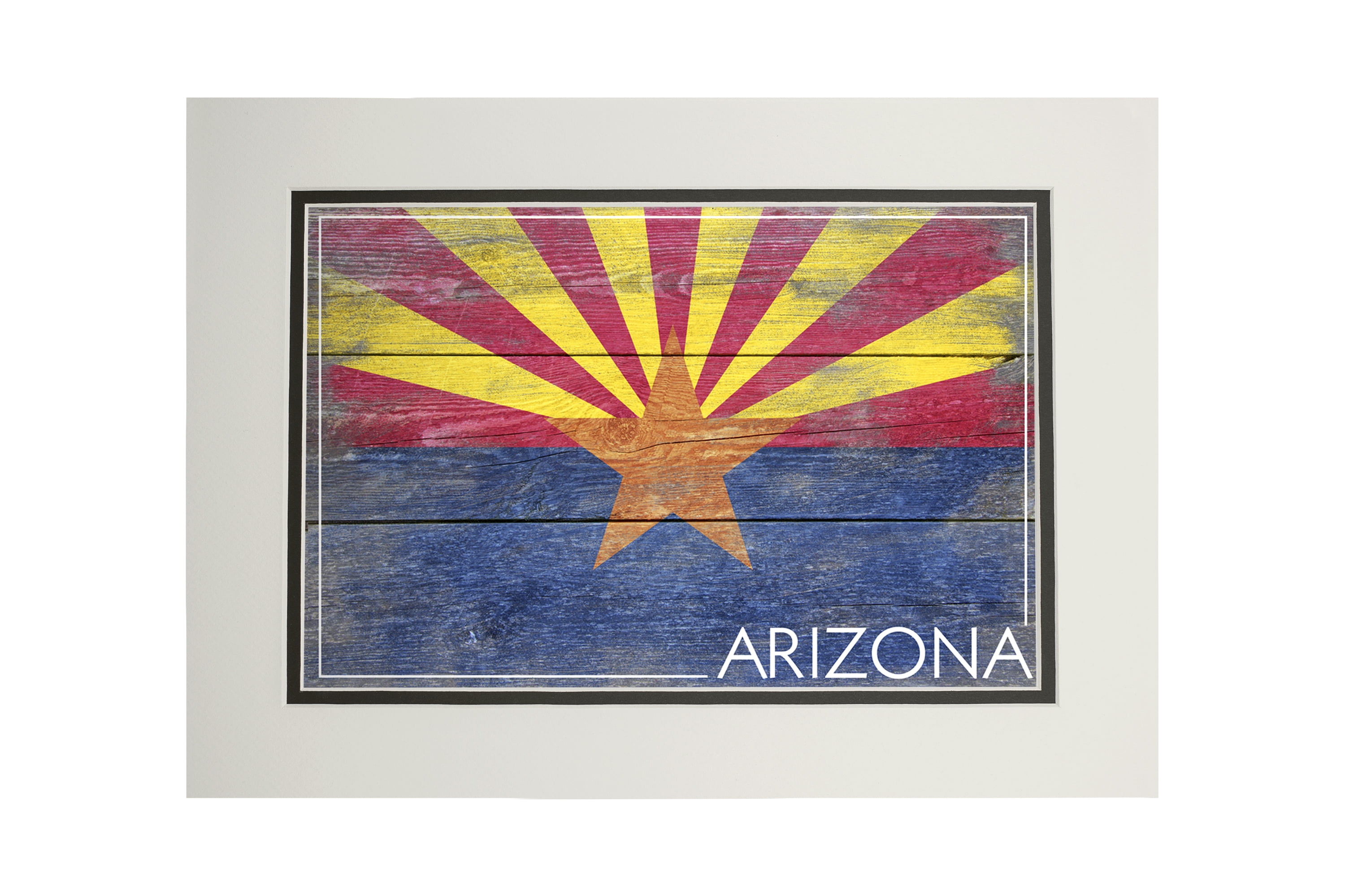 Arizona, Rustic State Flag - Walmart.com