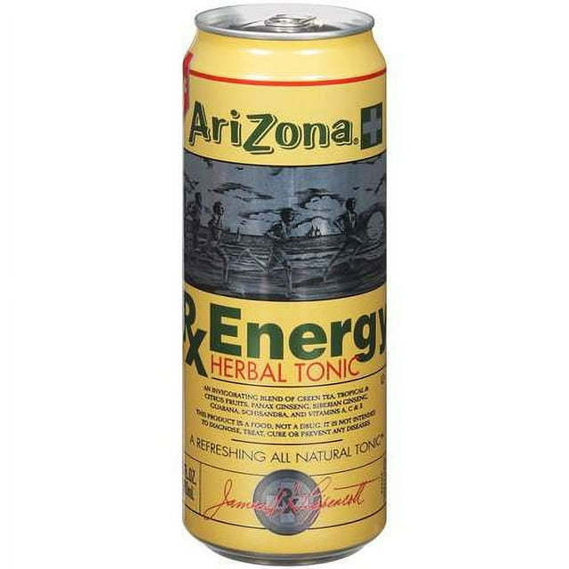 AriZona Natural RX Energy Herbal Tonic, Green Tea & Tropical Fruit ...