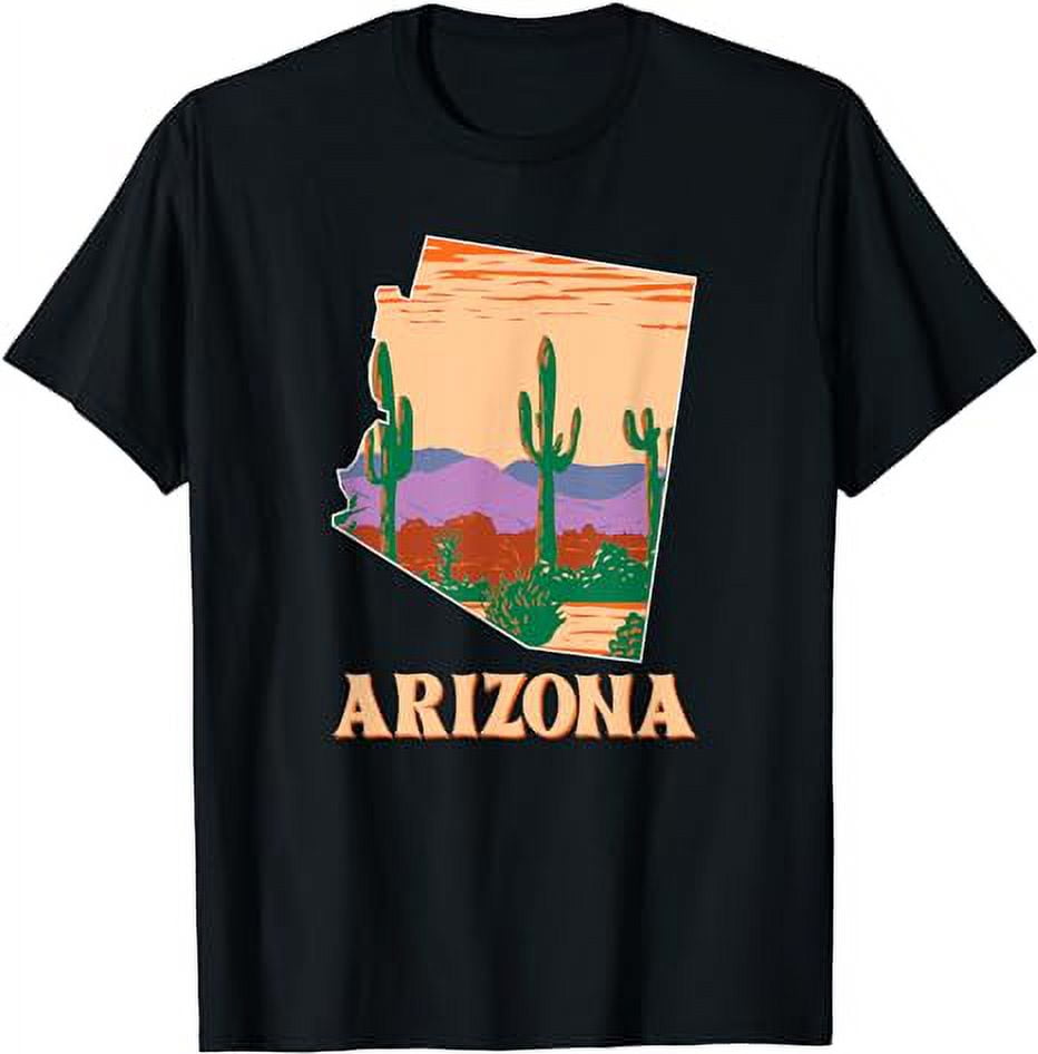 Arizona Souvenir Home State Pride Saguaro Cactus T-Shirt - Walmart.com