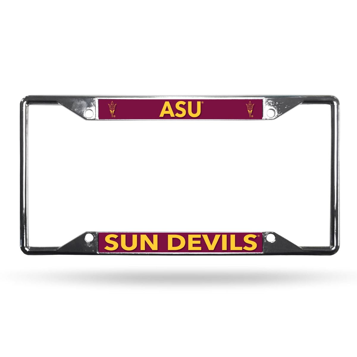 Arizona-St. Sun Devil's Lightweight Chrome Metal License Plate Frame ...