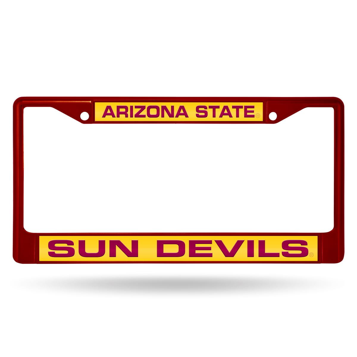 Arizona-St. Sun Devil's Maroon Painted Metal Laser Cut License Plate ...