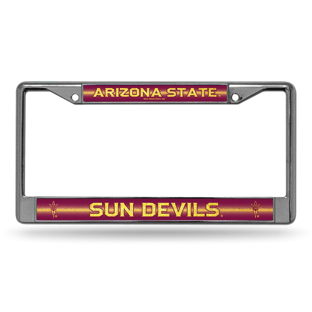 Arizona-St. Sun Devil's Standard Size Chrome License Plate Frame - It ...