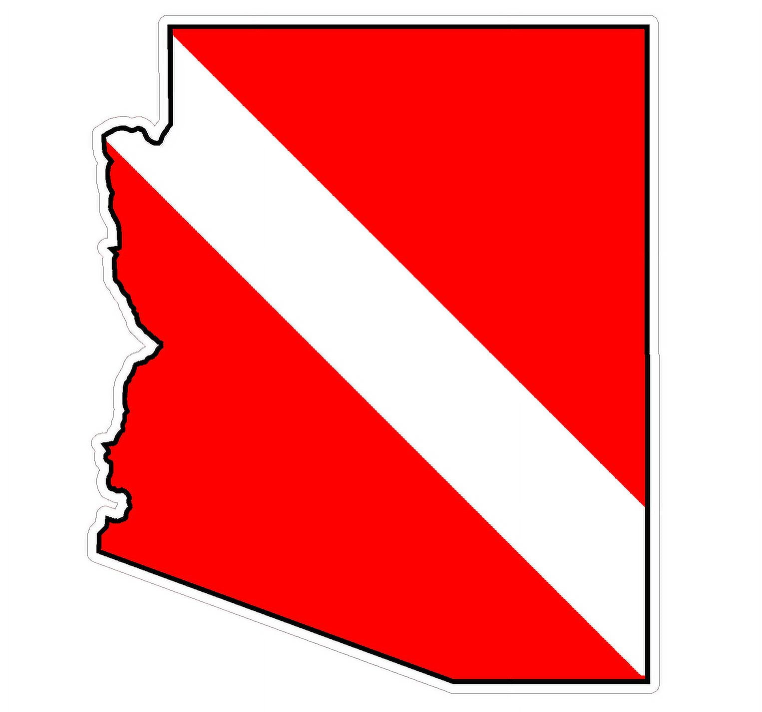 Arizona State (B5) Diver Down Flag Yeti Tumbler Decal Sticker Laptop ...