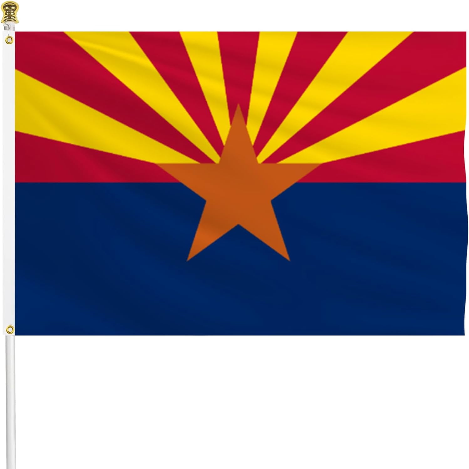 Arizona State Flag, 3Ply Polyester, Heavy Duty, Double Sided AZ Flag ...