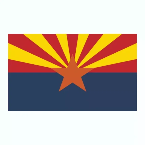Arizona State Flag Sticker Vacation Sticker Phone Decal Water Bottle ...