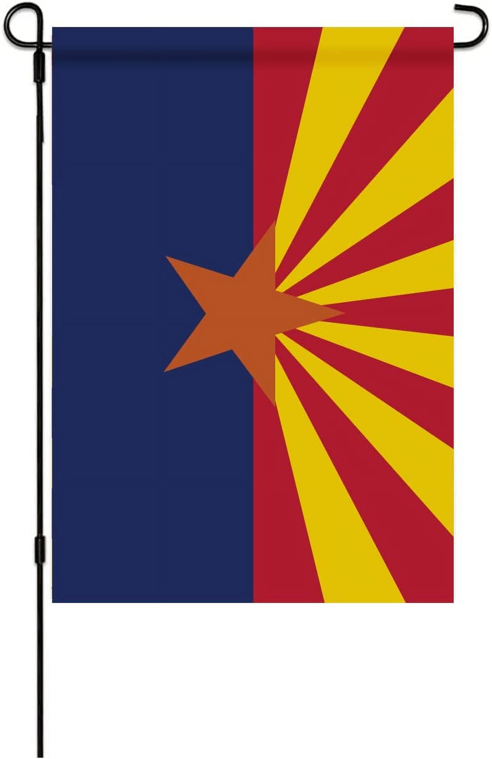 Arizona State Garden Flags Double Sided Vivid Color and Fade Proof ...