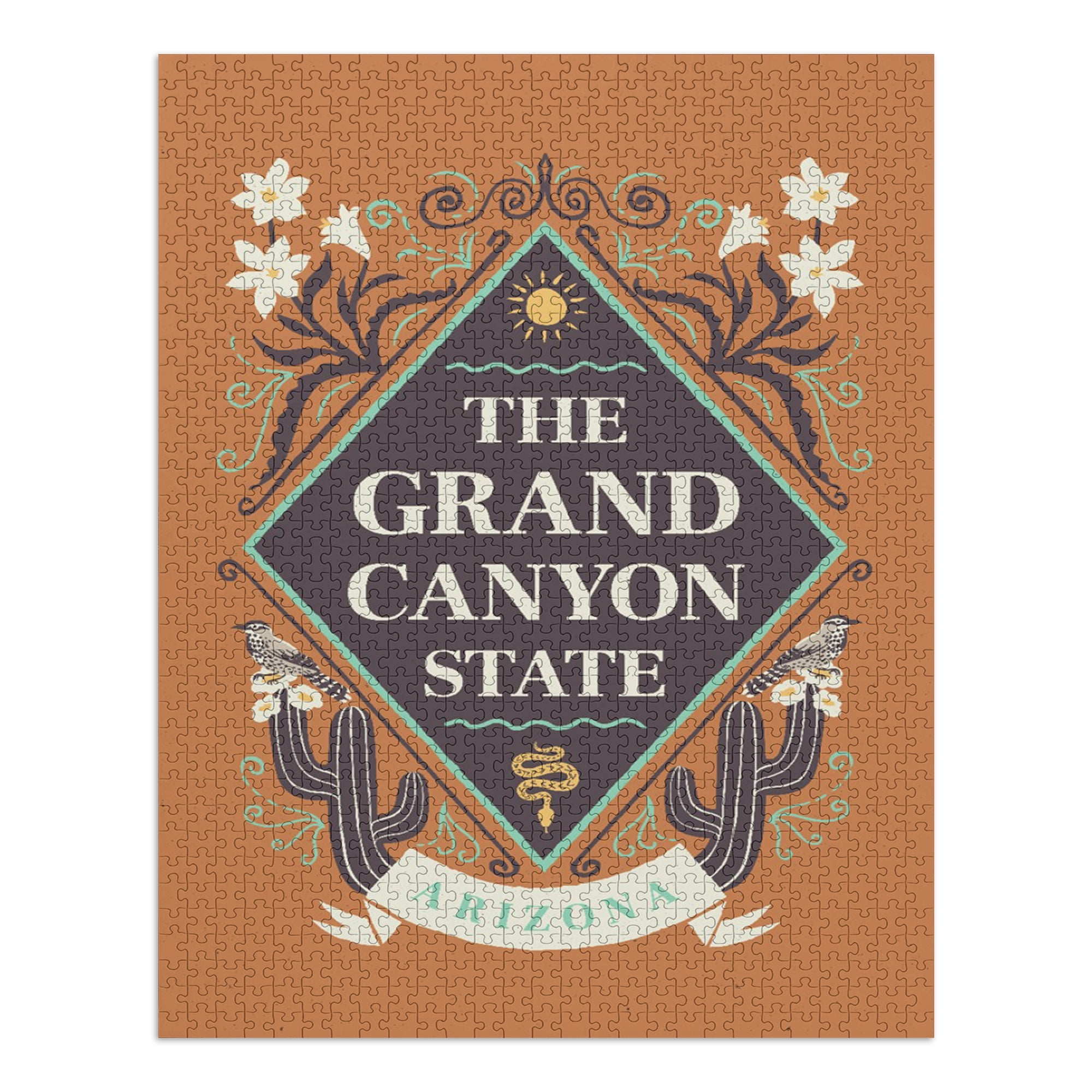 Arizona, State Motto Crest, State Series (1000 Piece Puzzle, Size 19x27 ...