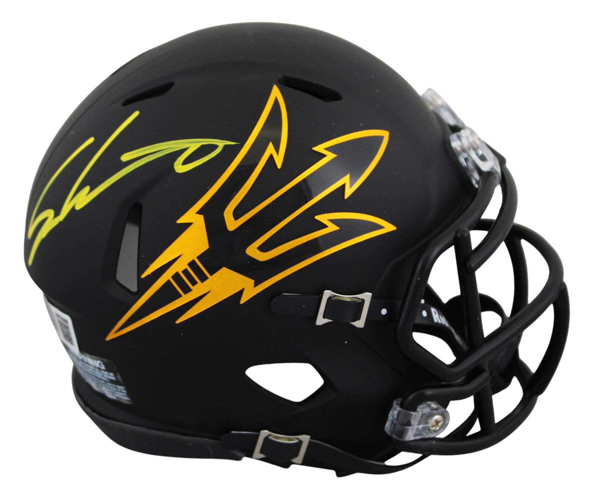 Arizona State Sam Leavitt Authentic Signed Black Speed Mini Helmet BAS ...