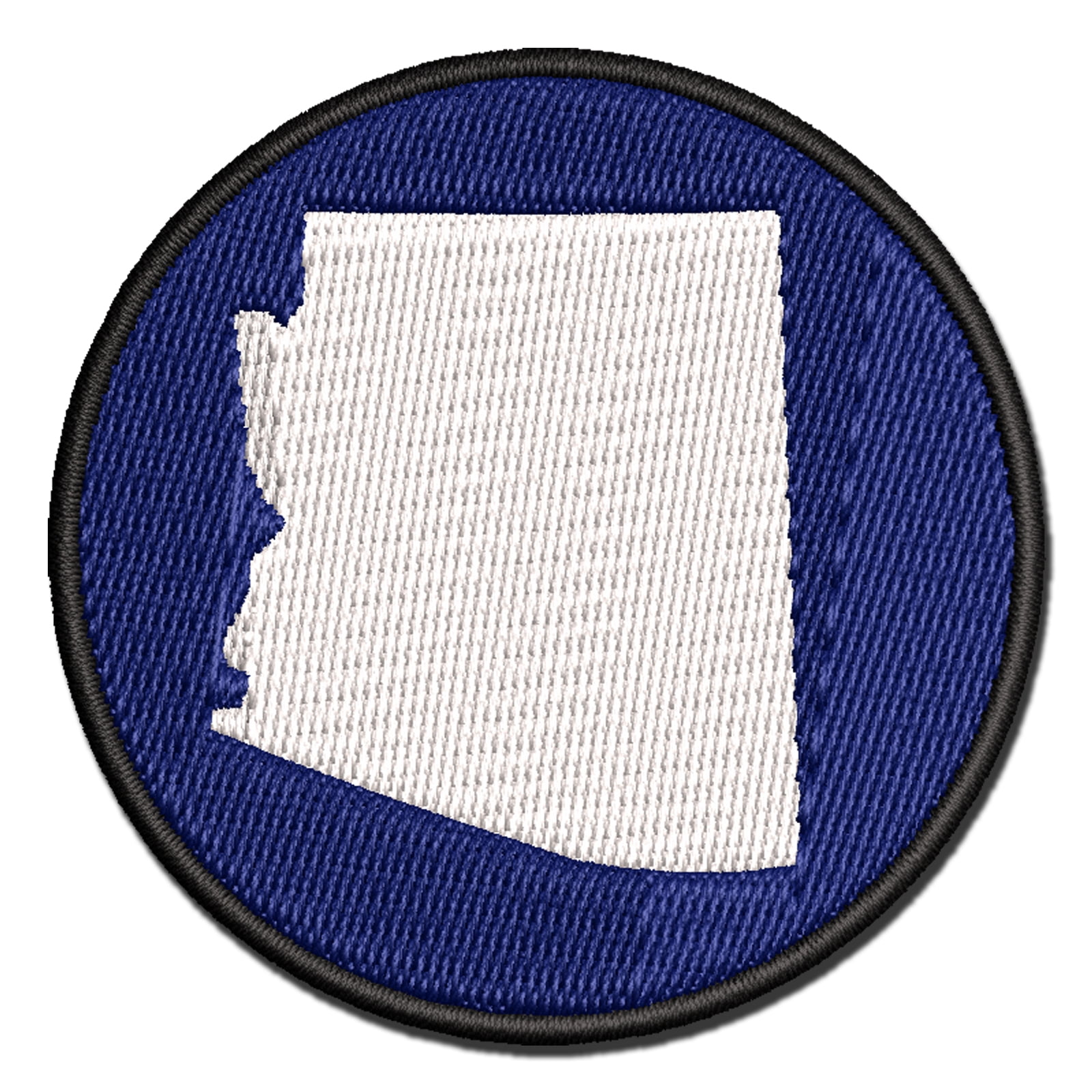 Arizona State Silhouette Applique Multi-Color Embroidered Iron-On Patch ...