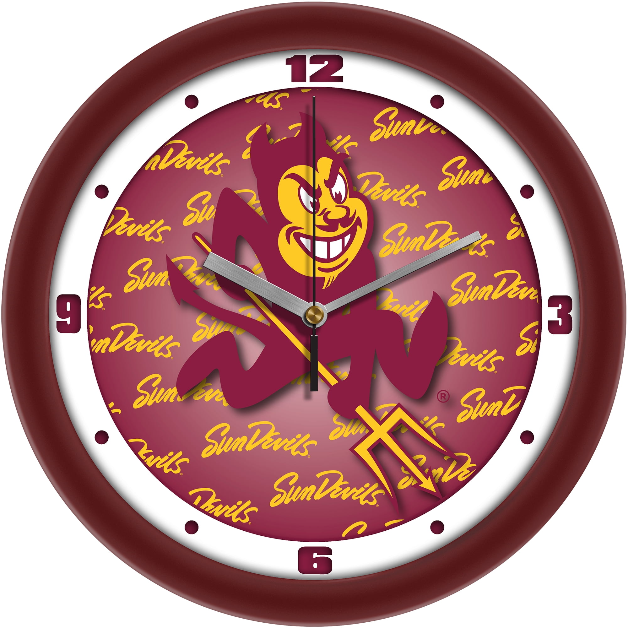 Arizona State Sun Devils 11.5'' Suntime Premium Glass Face Dimension ...