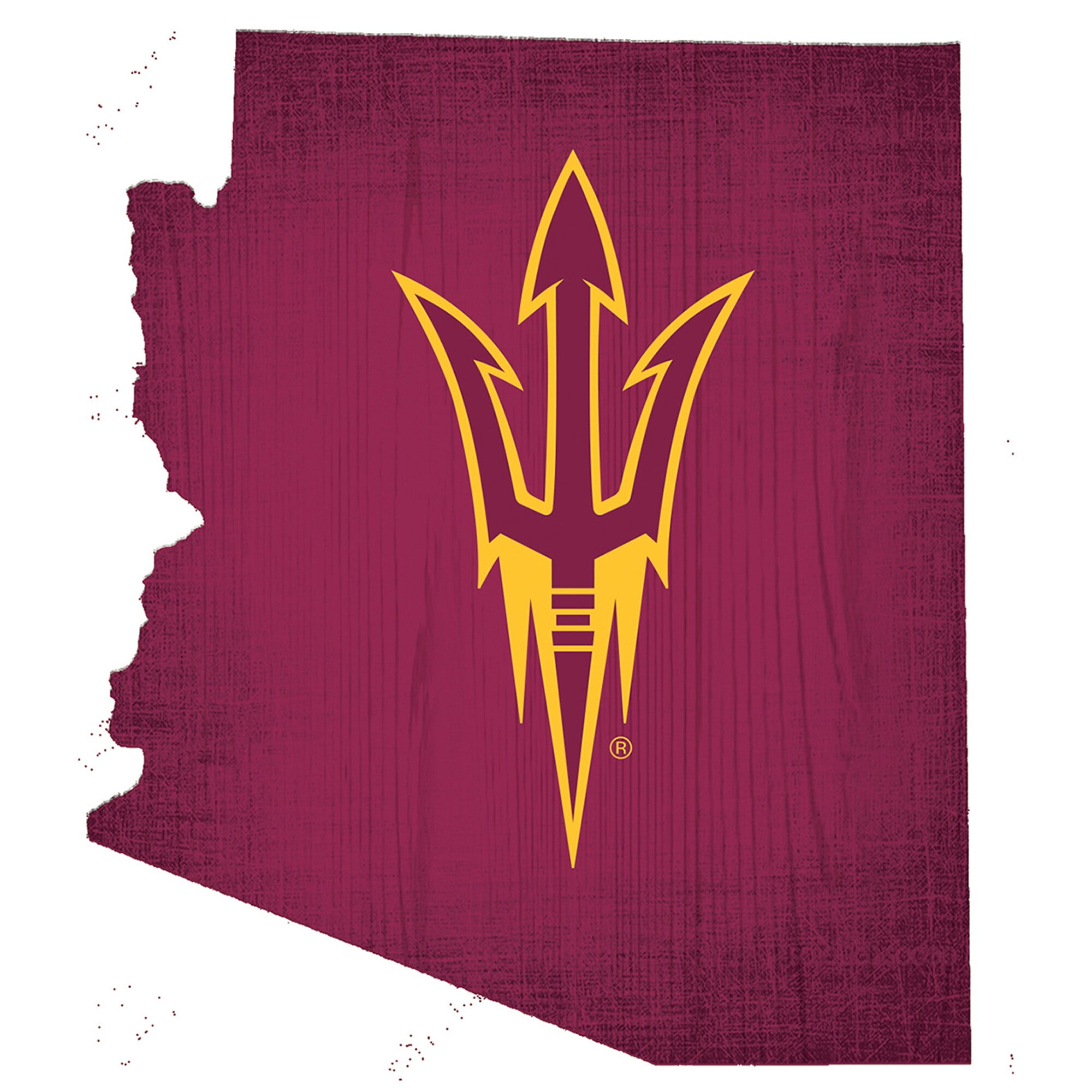 Arizona State Sun Devils 12" Logo State Sign - Walmart.com