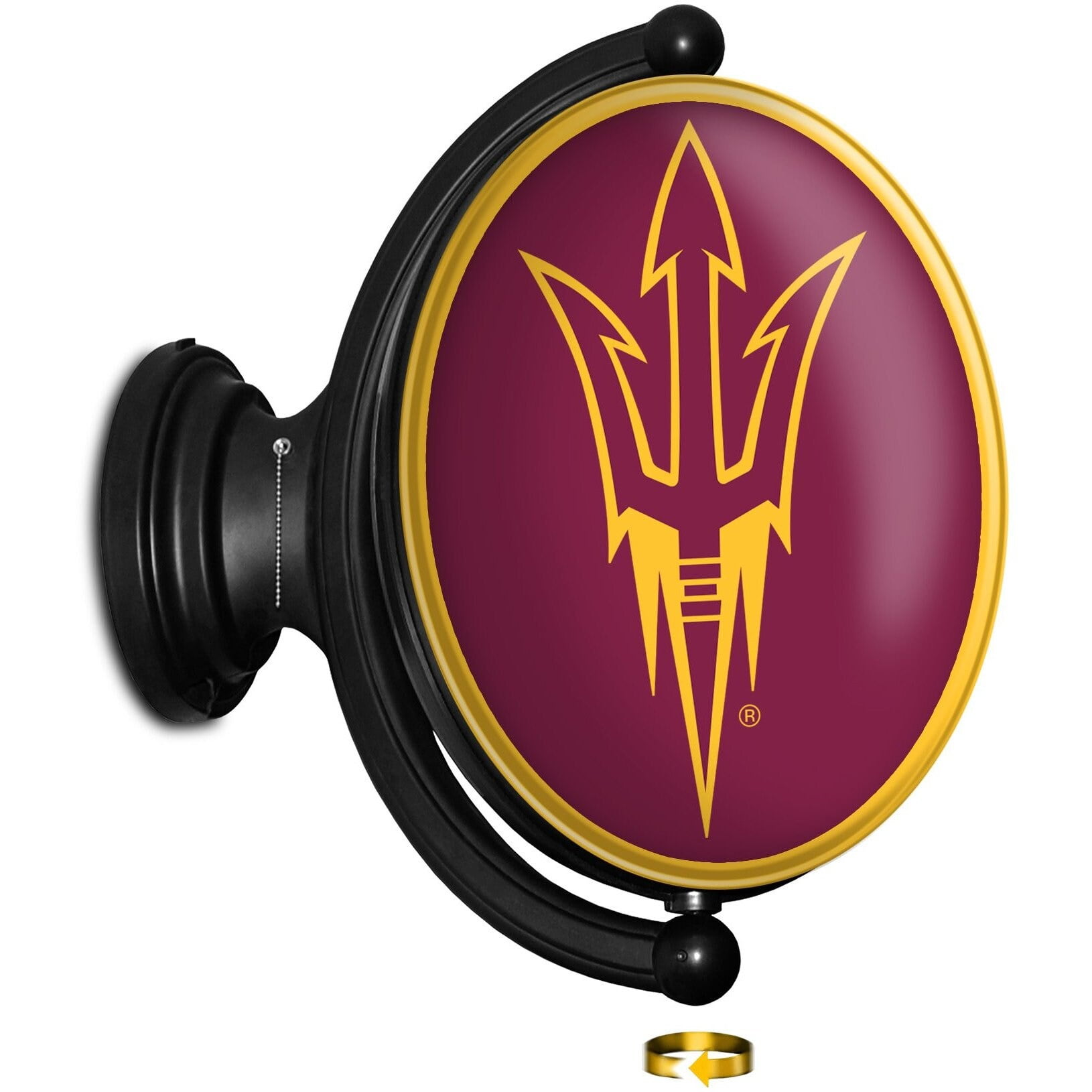 Arizona State Sun Devils 23'' x 21'' Logo Illuminated Rotating Wall ...