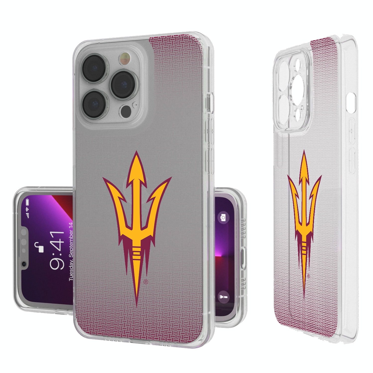 Arizona State Sun Devils Linen Logo iPhone Clear Case - Walmart.com