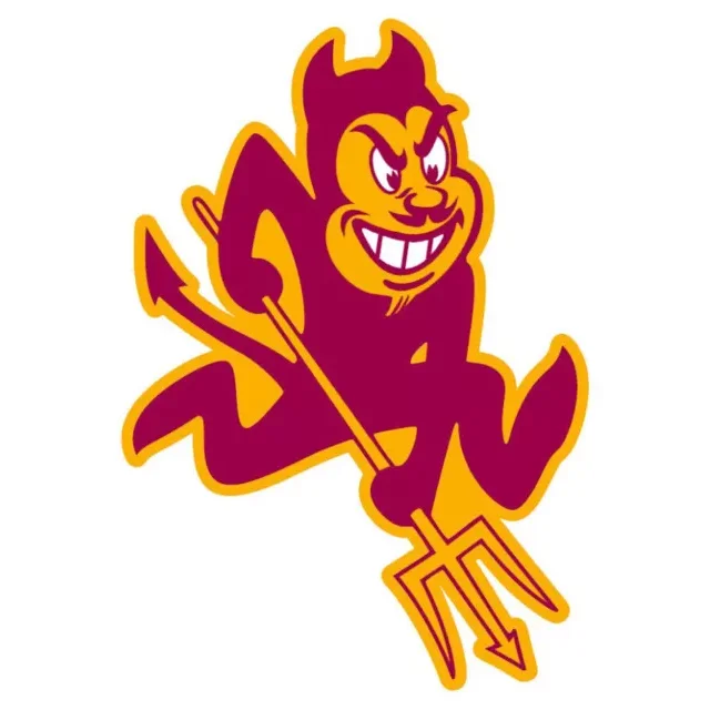 Arizona State Sun Devils Sparky Logo Sticker Baseball Sticker, Football ...