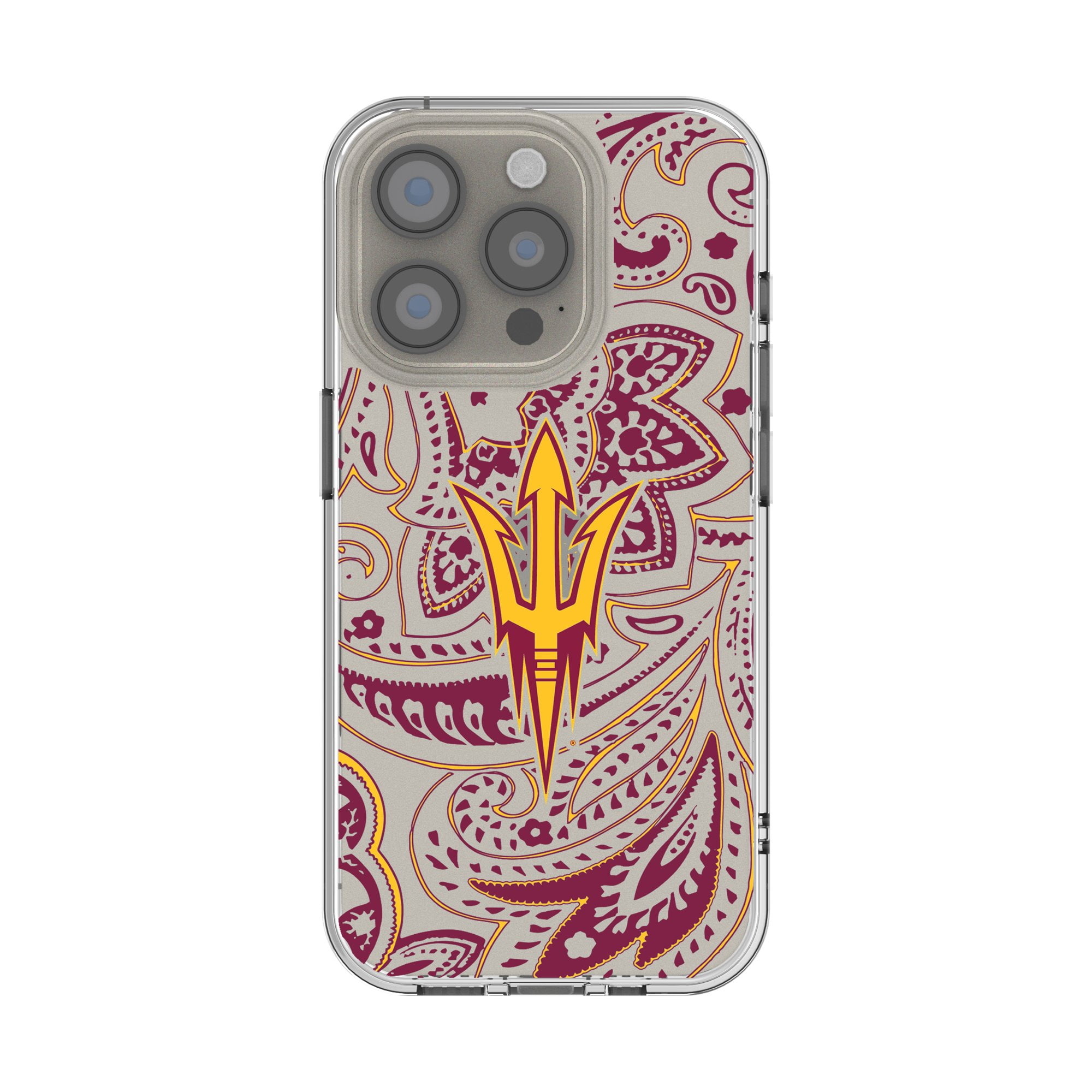 Arizona State Sun Devils iPhone Paisley Design Clear Case - Walmart.com