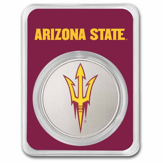 Arizona State University 1 oz Silver Colorized Round (in TEP) - Walmart.com
