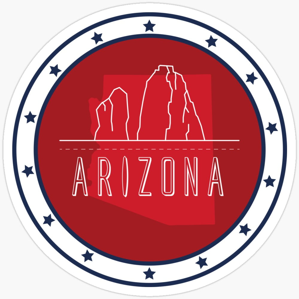 Arizona Sticker Phone Decal Water Bottle Stickers Car Decals, Laptop ...