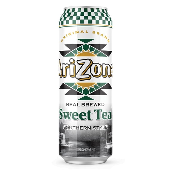 AriZona Iced Tea with Peach, Real Brewed, 23 fl oz Cans, Pack of 12 ...