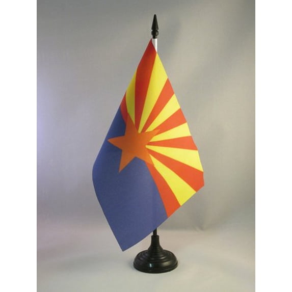 Arizona Table Flag 5'' x 8'' plastic stick and base - Walmart.com