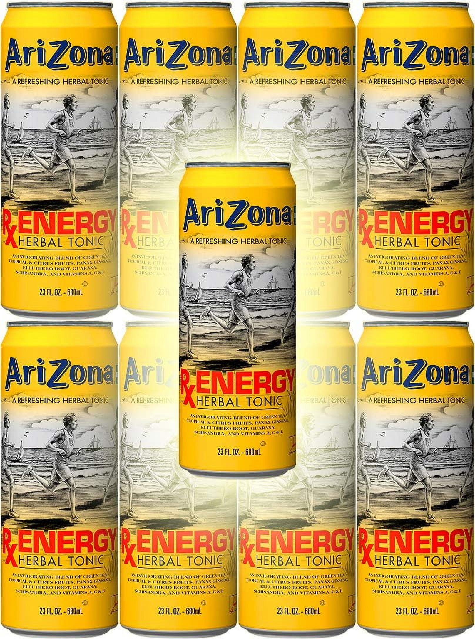 Arizona Herbal Tonic Energy Drink, Green Tea with Mango, Citrus & Lemon ...