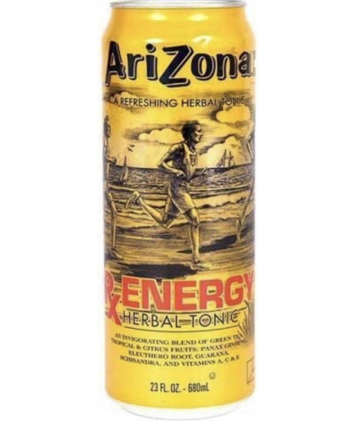 Arizona Tea Rx Energy Herbal Tonic, 23 Ounce Cans (Pack Of 8, Total Of ...