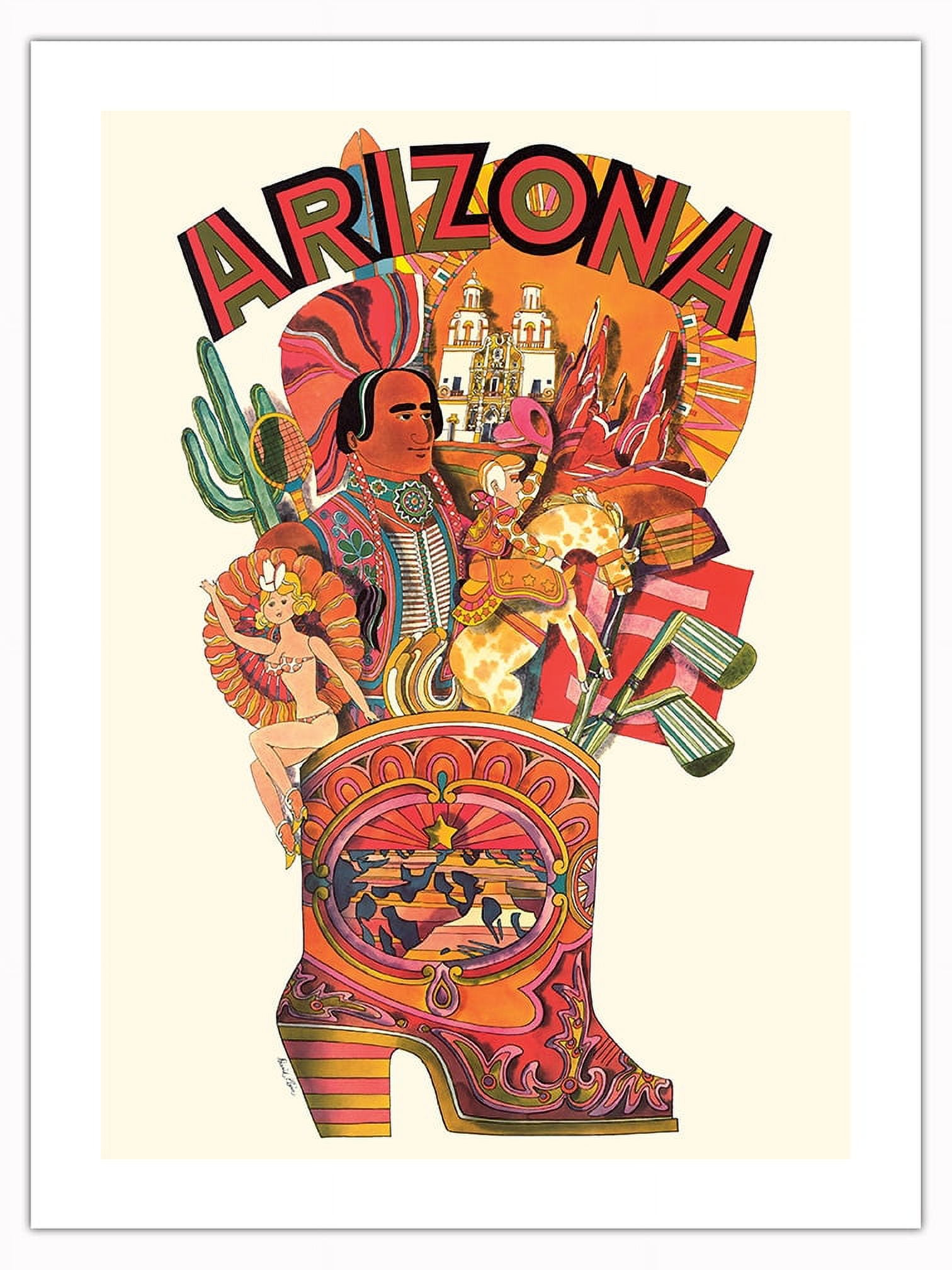 Arizona - The Grand Canyon State - Vintage Travel Poster by David Klein ...