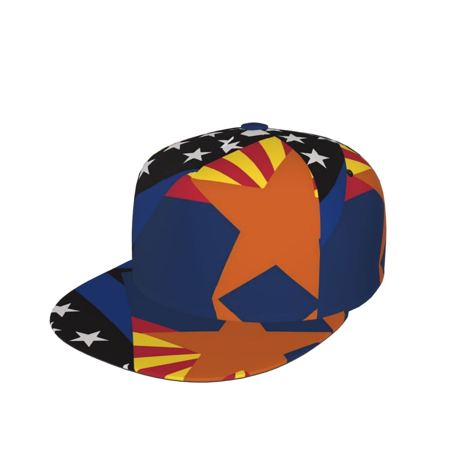 Arizona Thin Blue Line Flag Flat Brim Trucker Cap Adjustable Snapback ...
