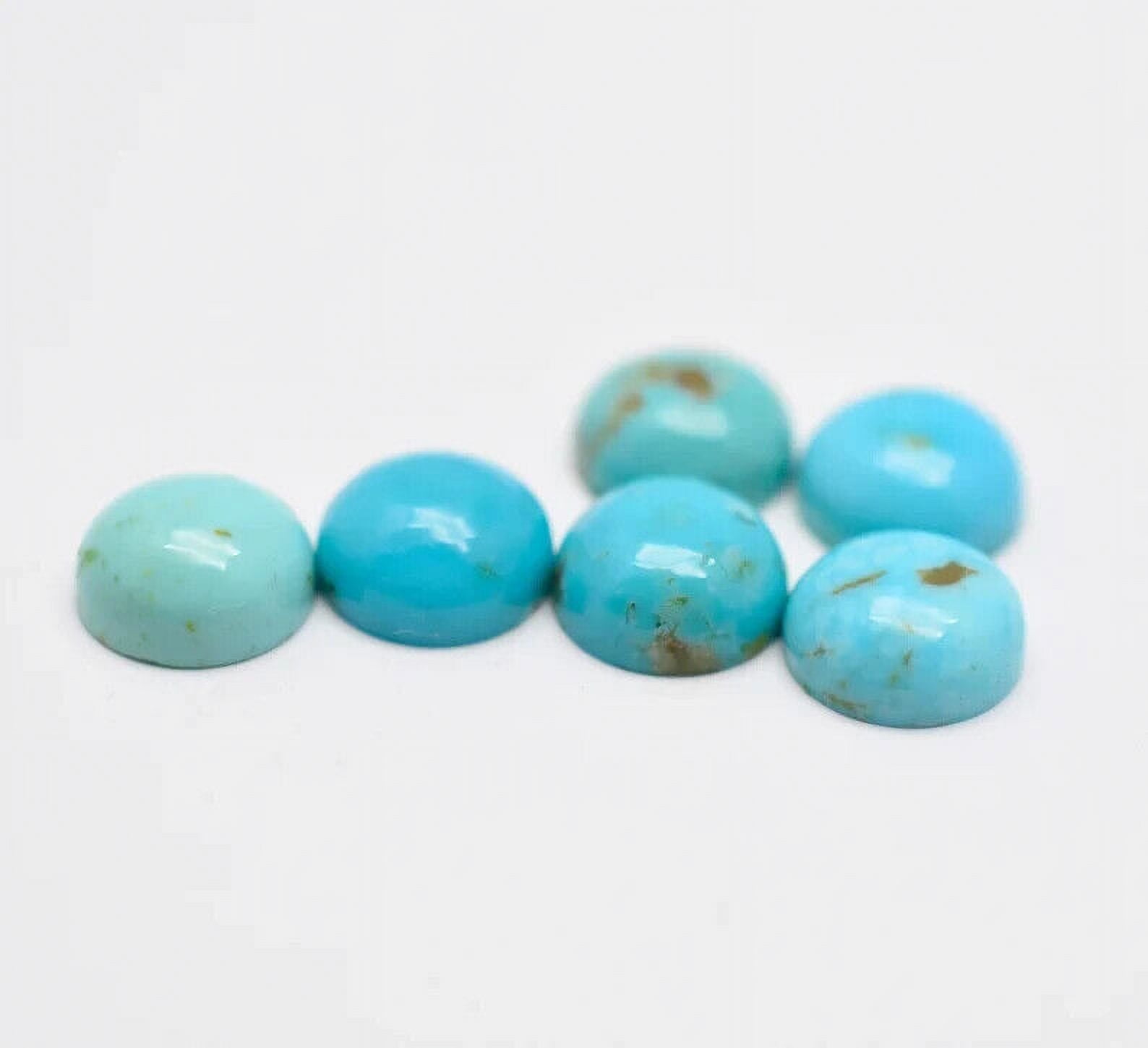 Arizona Turquoise Rounds Cabochon Turquoise Crystal Loose Gemstones For ...
