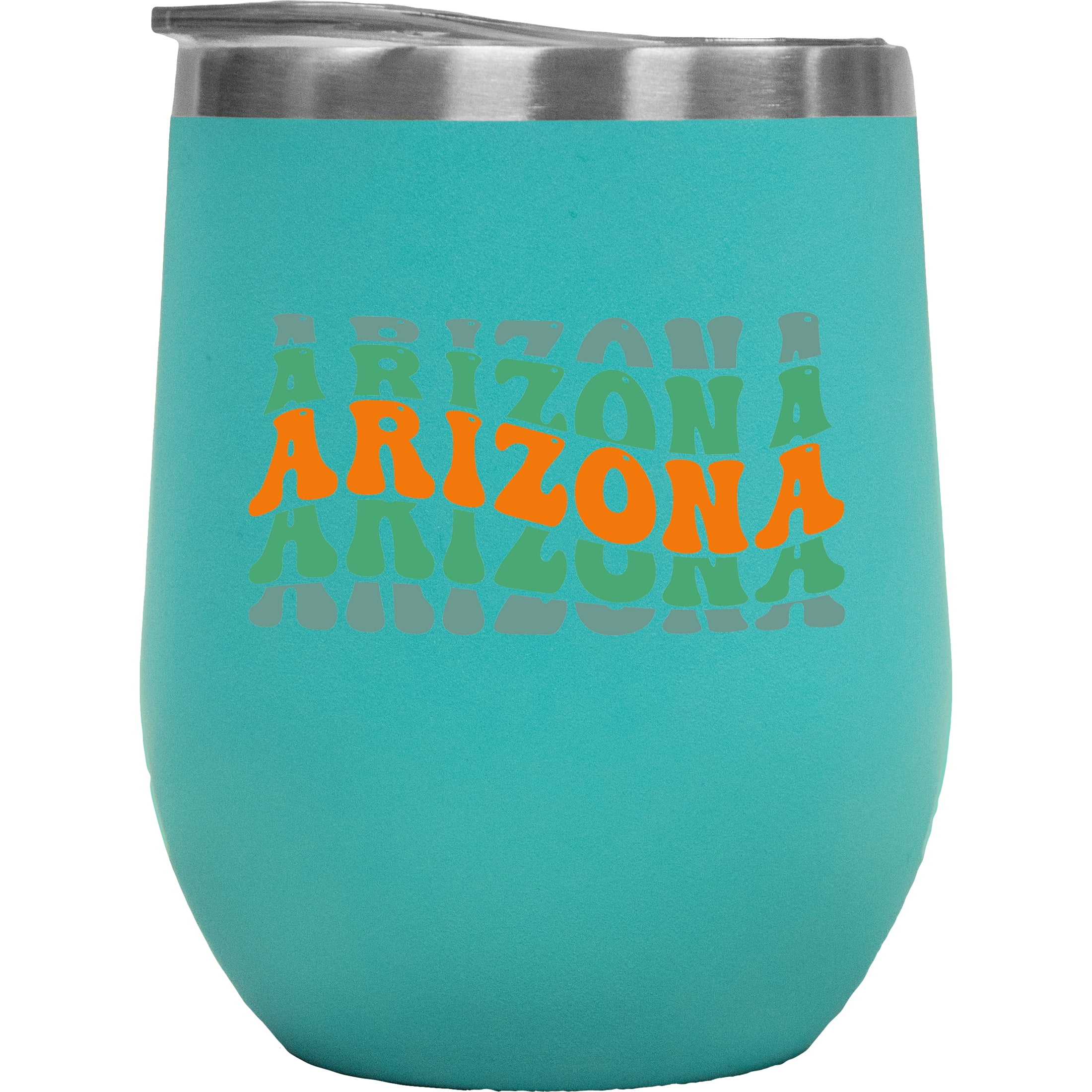 Arizona, US State Themed, Groovy Retro Wavy Text Merch Gift, Mint 12oz ...