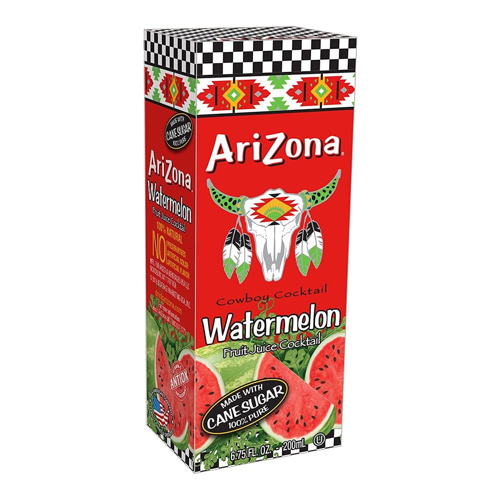 Arizona Watermelon Drink, 6.75 Fl Oz Tetra Box (Pack Of 32) - Walmart.com