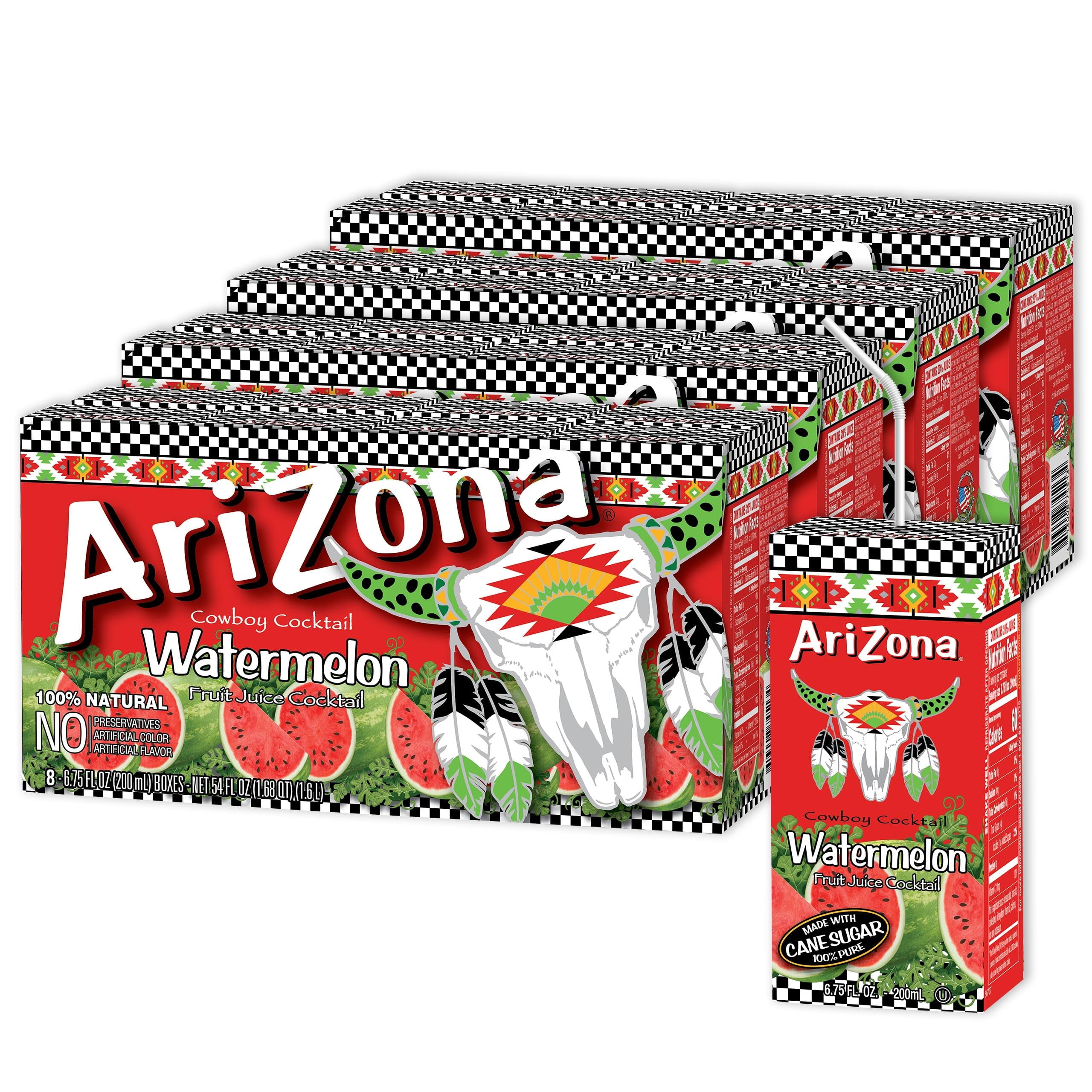 Arizona Watermelon Drink, 6.75 fl oz AIS1 Tetra Box (Pack of 32 ...