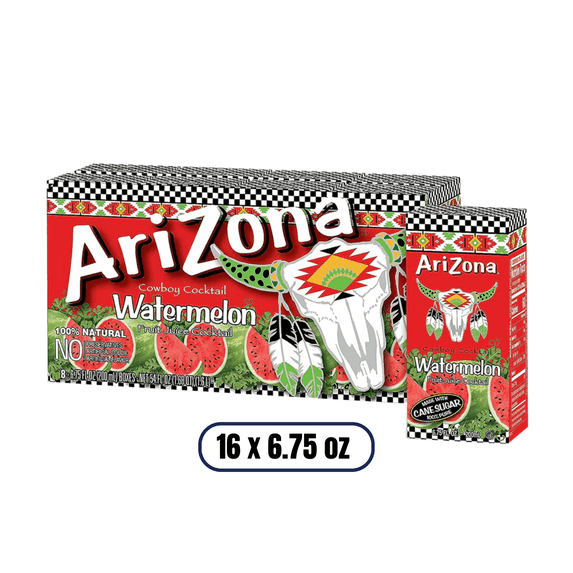 Arizona Watermelon Juice Box, 6.75 oz, 16 Pack - Walmart.com