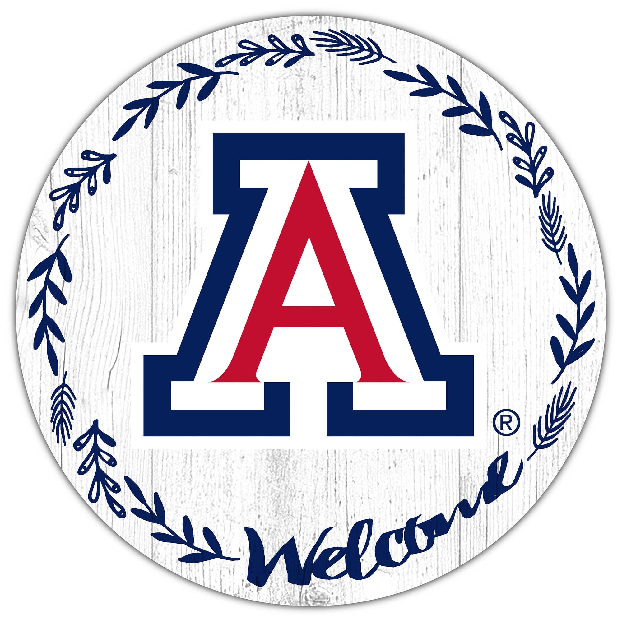 Arizona Wildcats 12" Welcome Circle Sign - Walmart.com