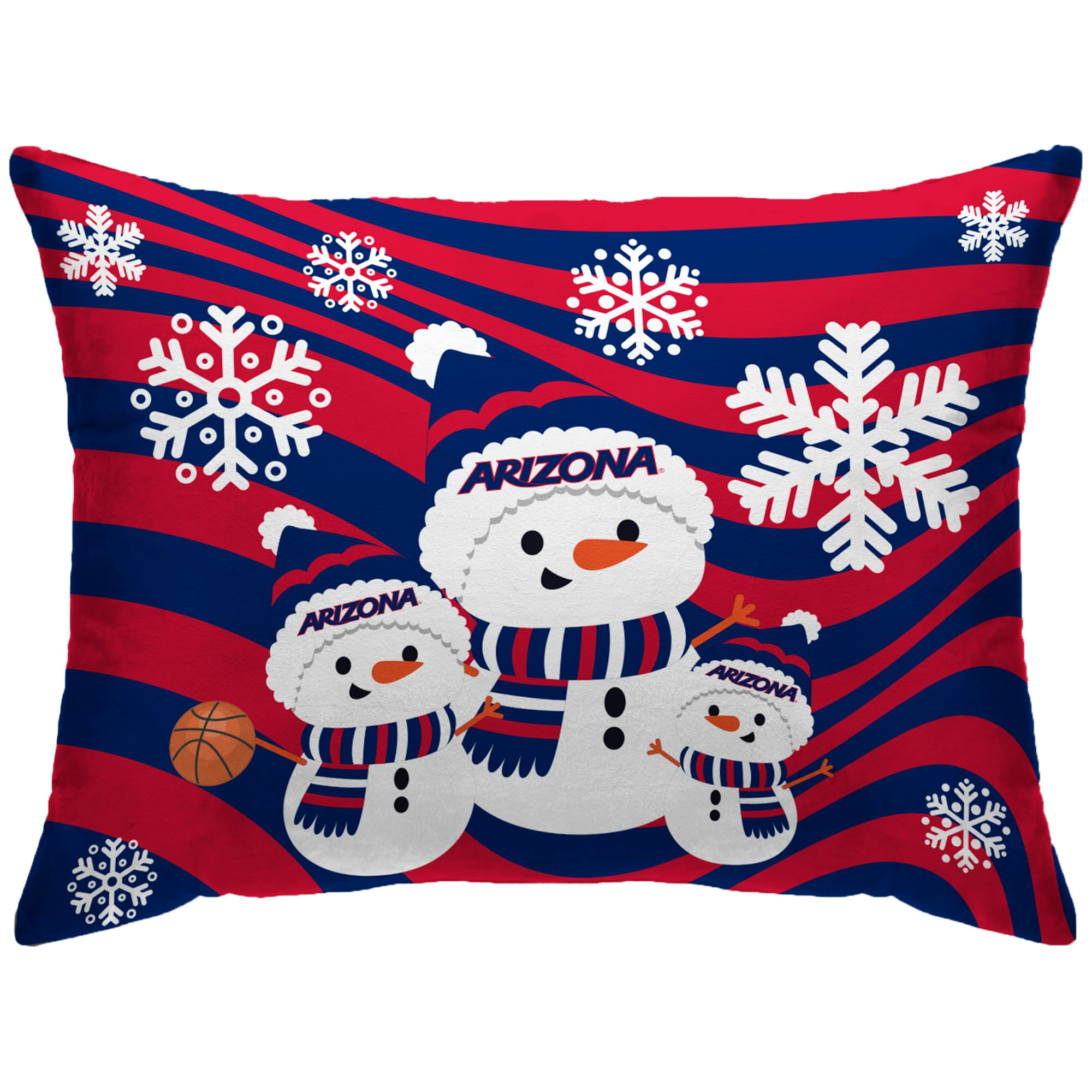 Arizona Wildcats 20'' x 26'' Holiday Snowman Bed Pillow - Walmart.com