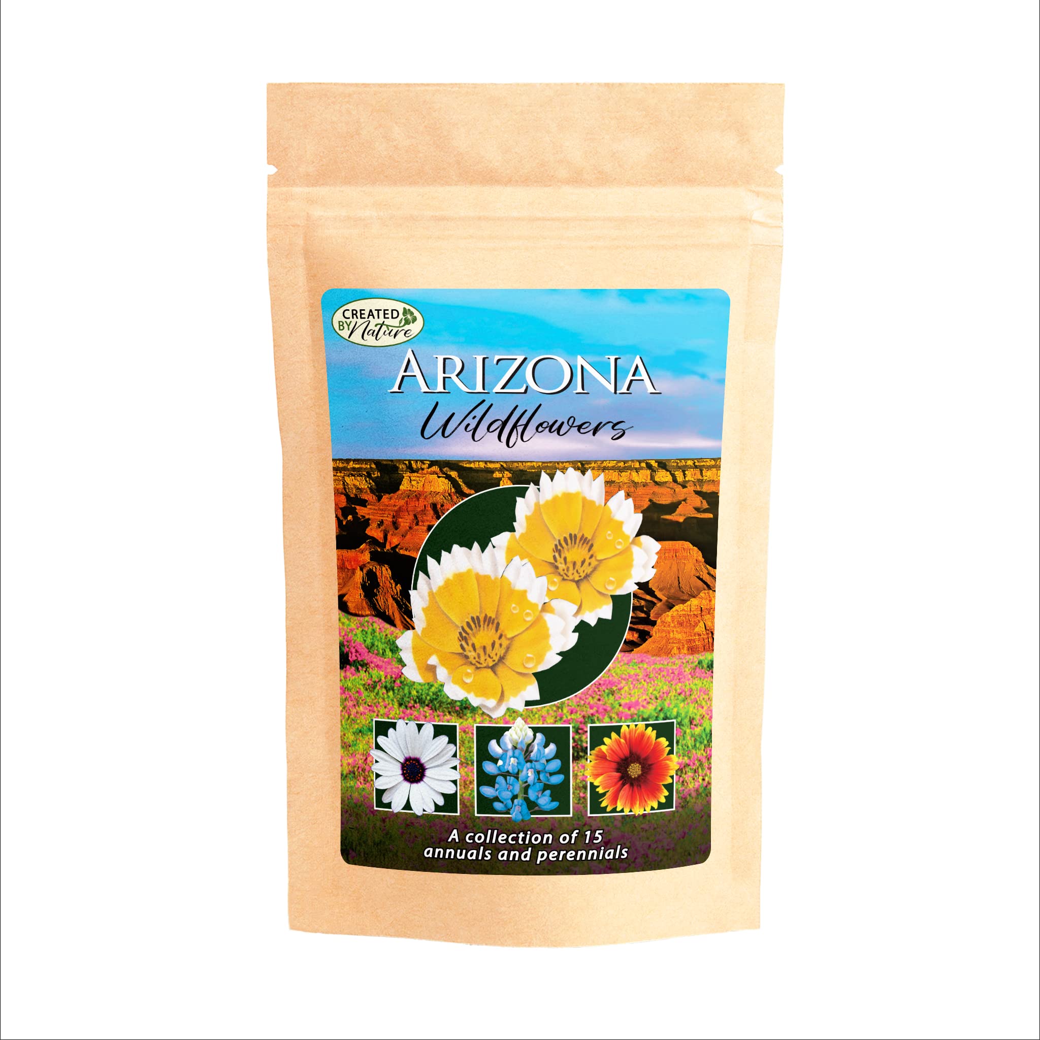 Arizona Wildflower Seed Mix - 15 Varieities of Non-GMO Flower Seeds for ...