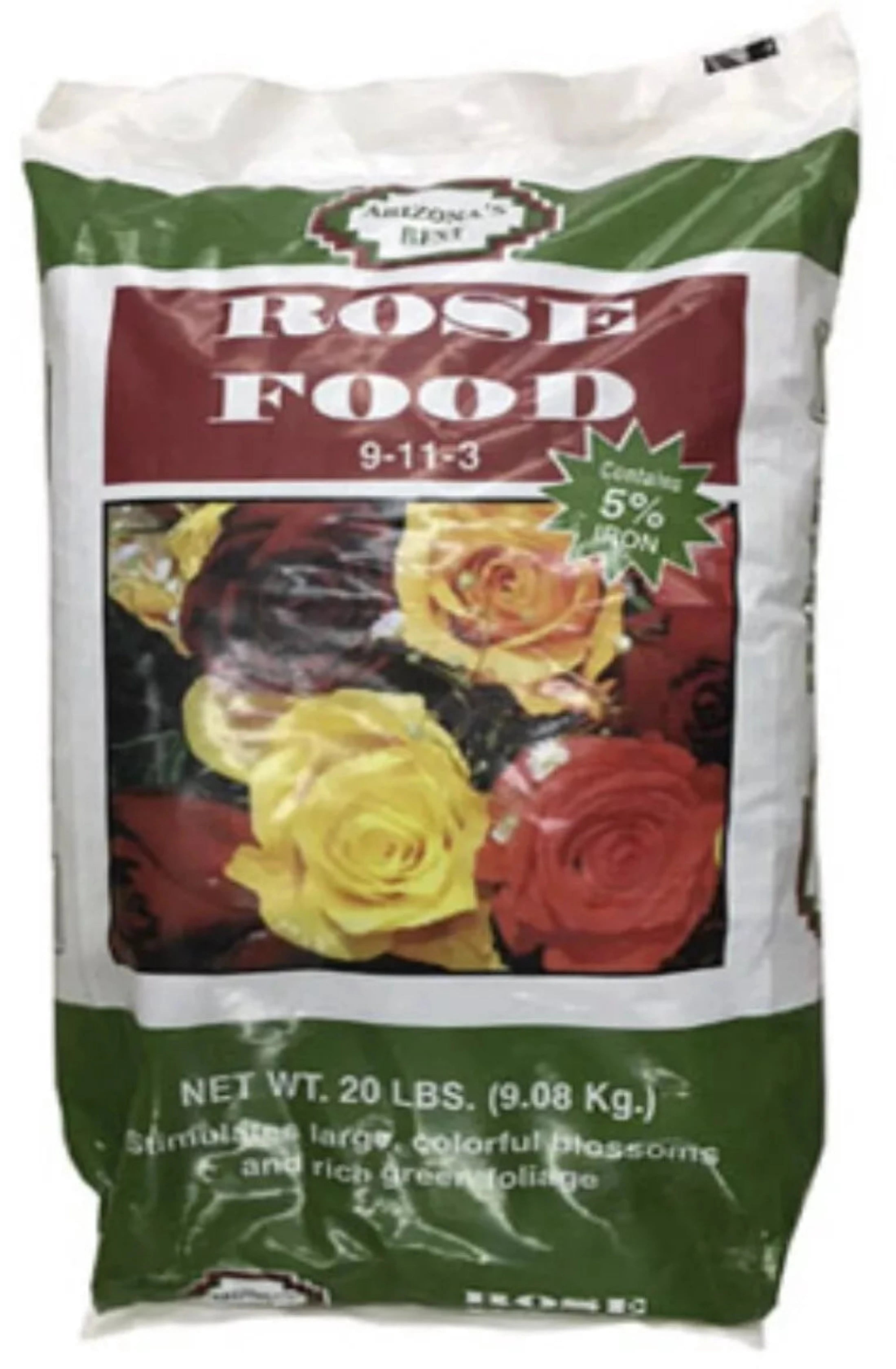 Arizona's Best AZB10071 20 LB Bag of 9-11-3 Rose Food Fertilizer ...