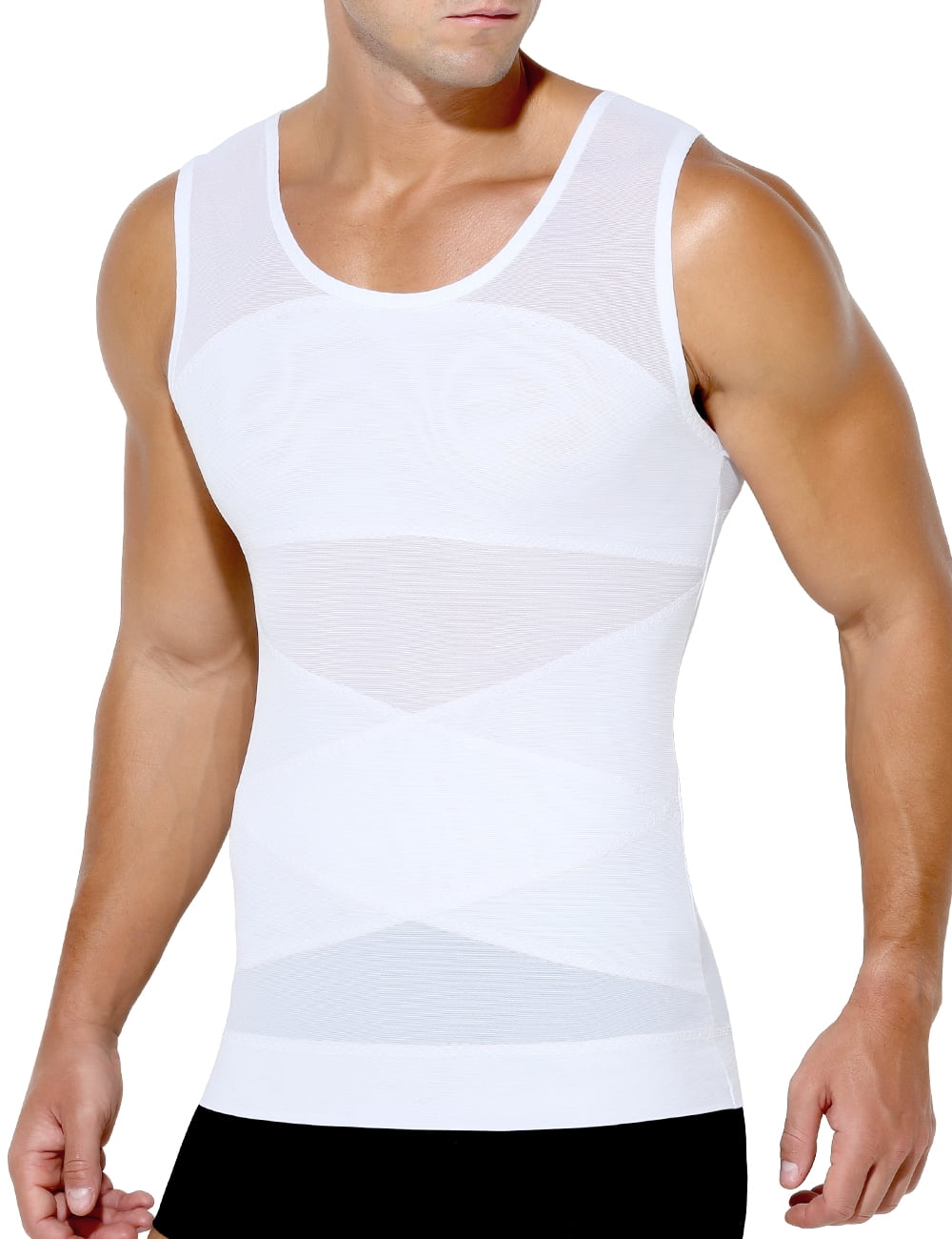 Arjen Kroos Mens Compression Shirt Mesh Tank Top Shapewear Undershirts ...