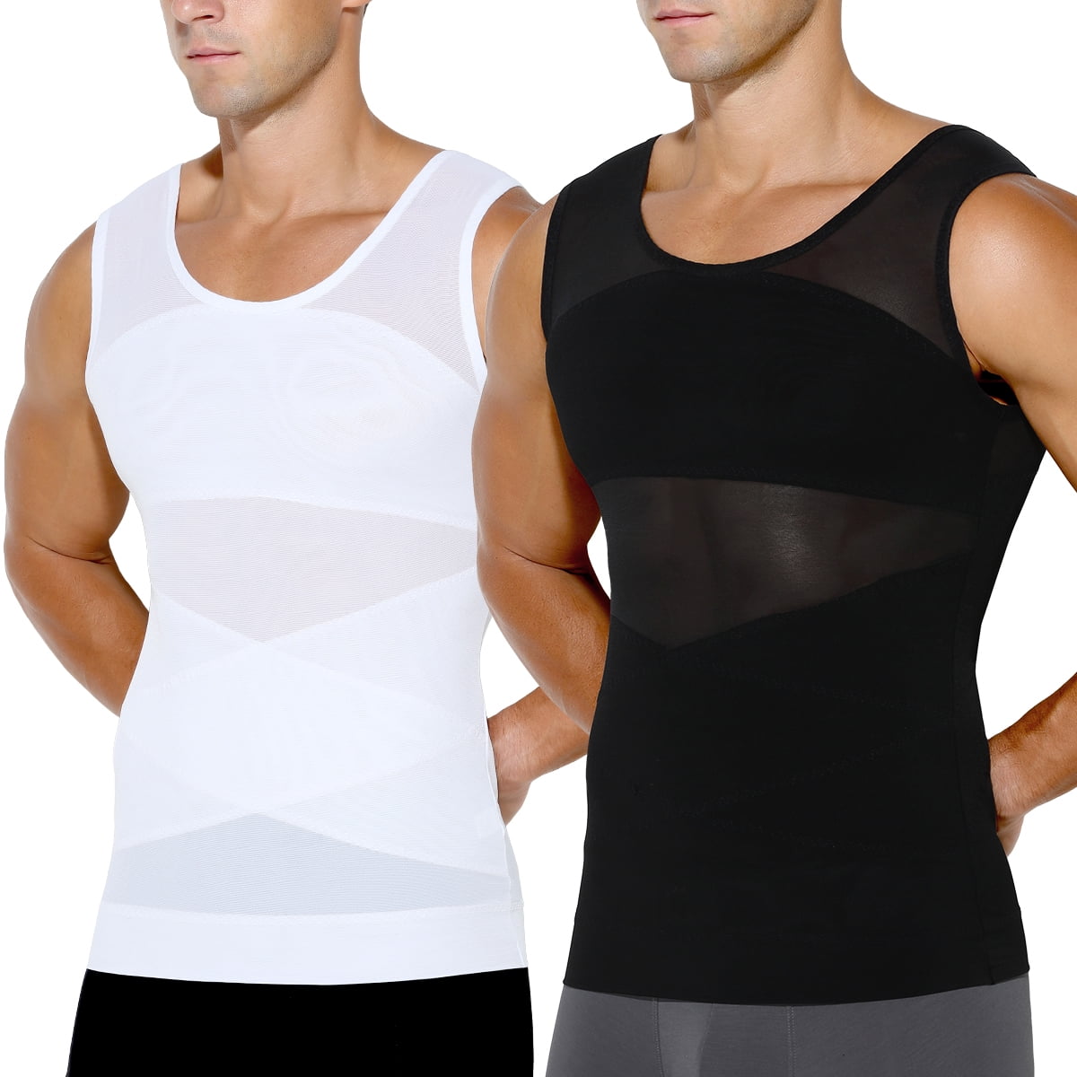 Arjen Kroos Mens Compression Shirt Mesh Tank Top Shapewear Undershirts ...