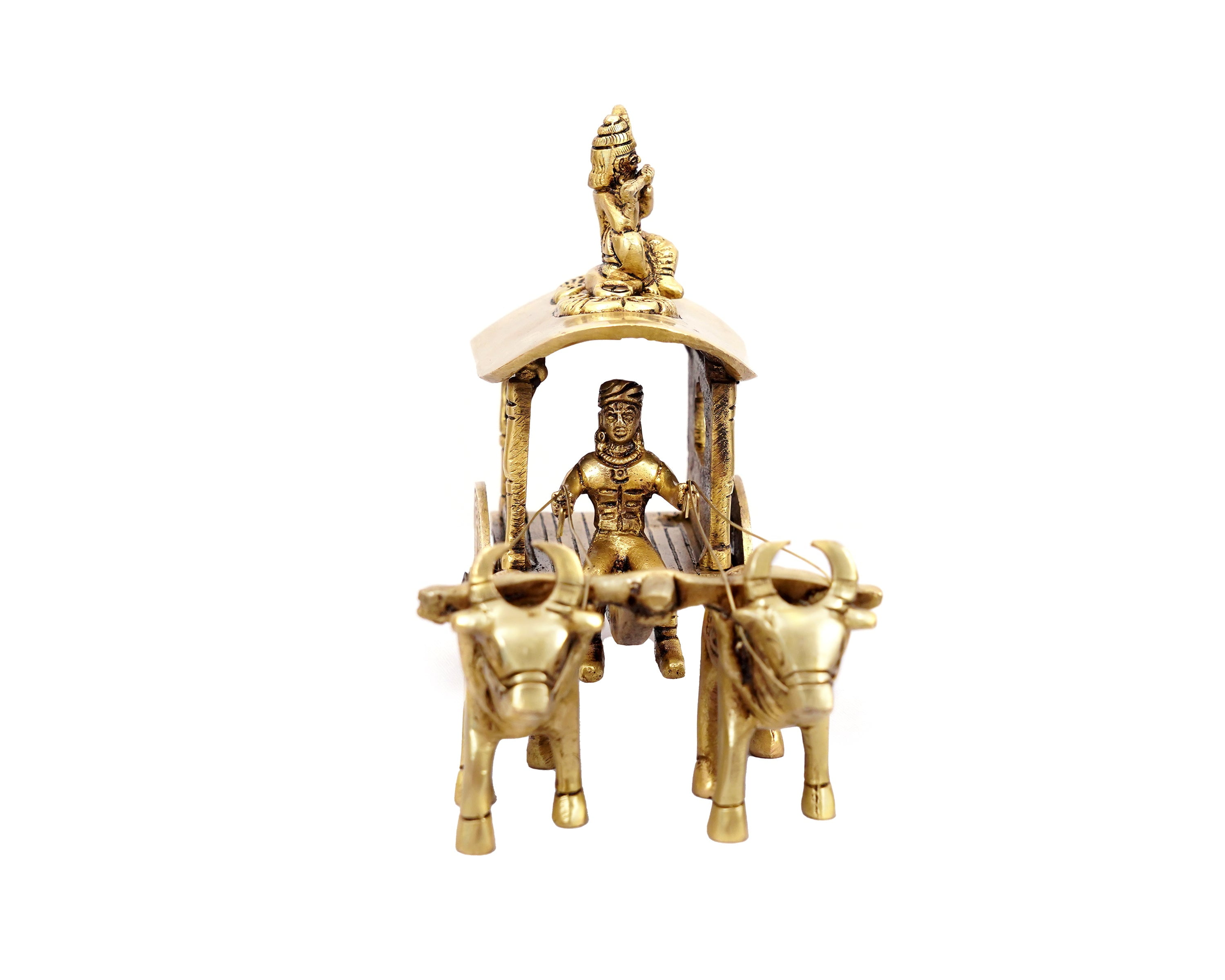 Arjun Mahabharat Rath Brass Statue for Home Decor, Puja, Mandir, Gifts ...